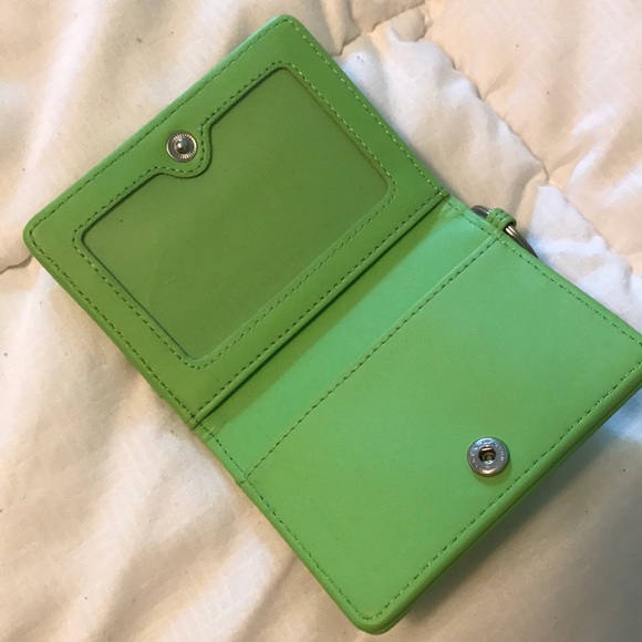 Bags | Green Mini Wallet | Poshmark